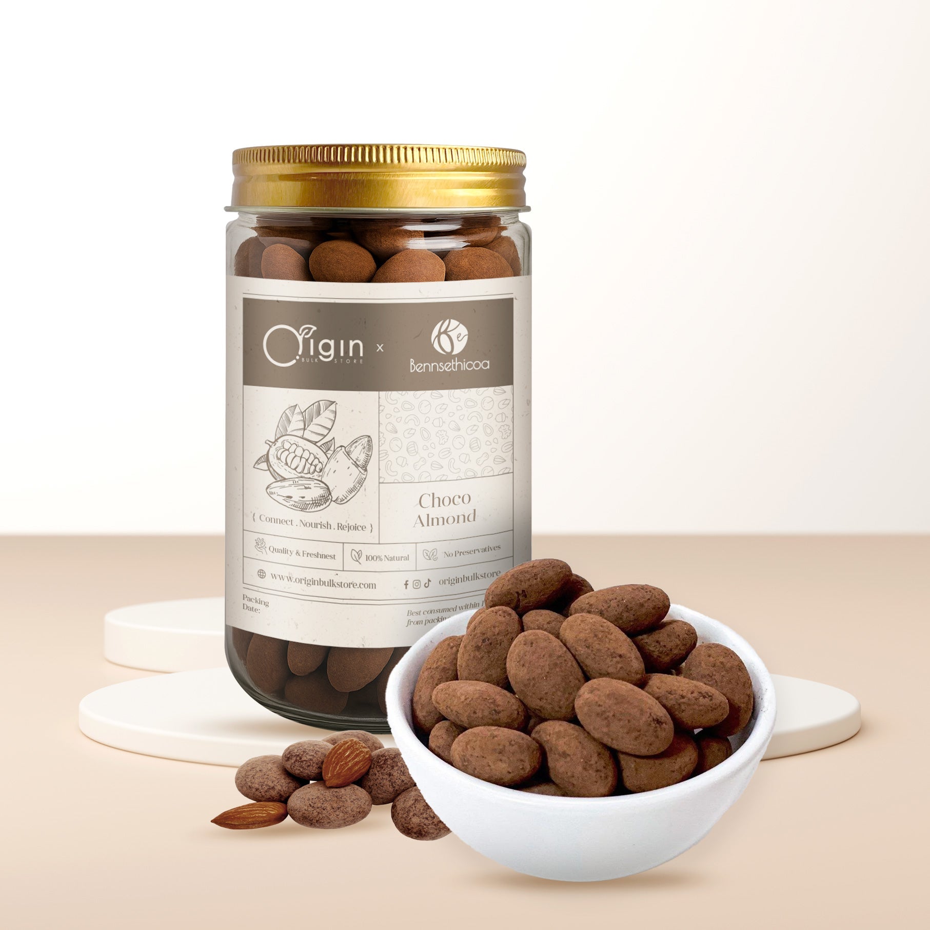 Buy Choco Almond Container Online - Origin Bulk Store